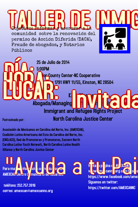 Immigration Workshop Template | PosterMyWall