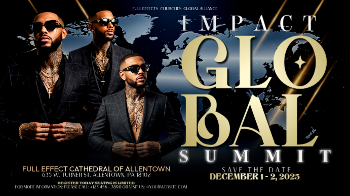 Impact Global Summit Template | PosterMyWall