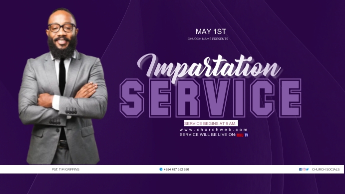 Impartation service flyer Template | PosterMyWall