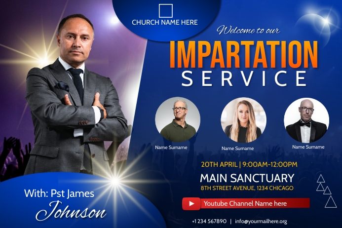 impartation service flyer Template | PosterMyWall
