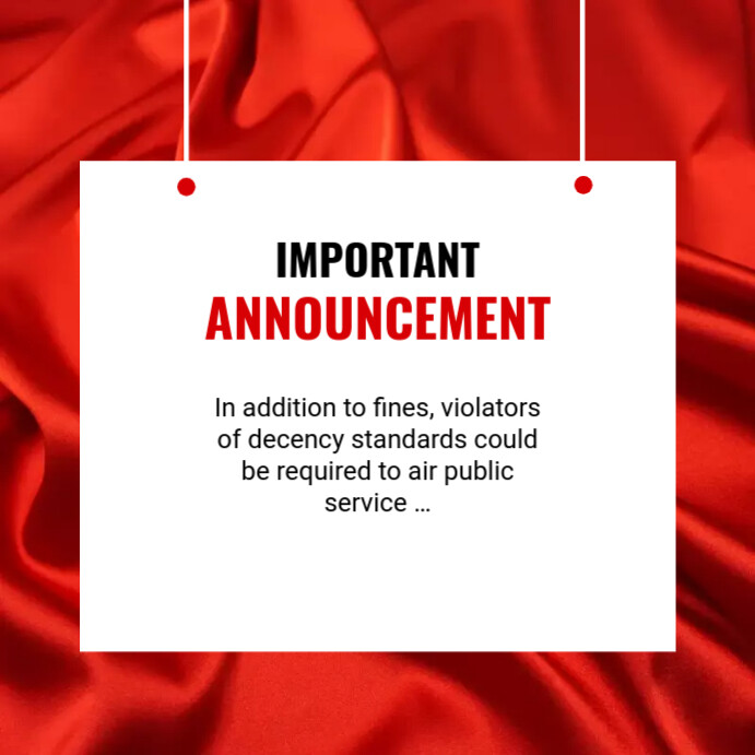 Important Announcemen template | PosterMyWall