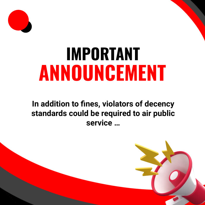 Important Announcemen template | PosterMyWall