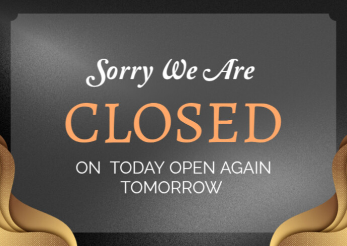 Copy of Important announcement closed | PosterMyWall