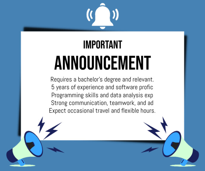 important announcement Template | PosterMyWall