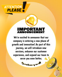 announcement Template | PosterMyWall