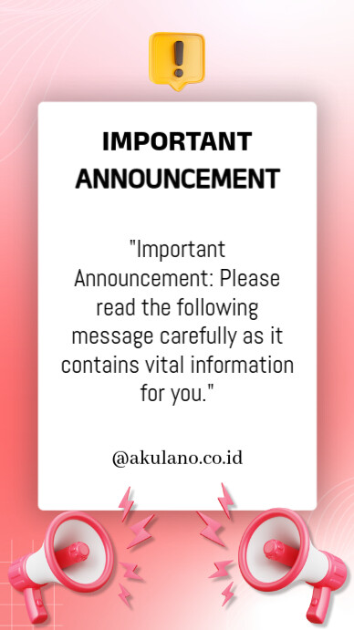 important announcement Template | PosterMyWall