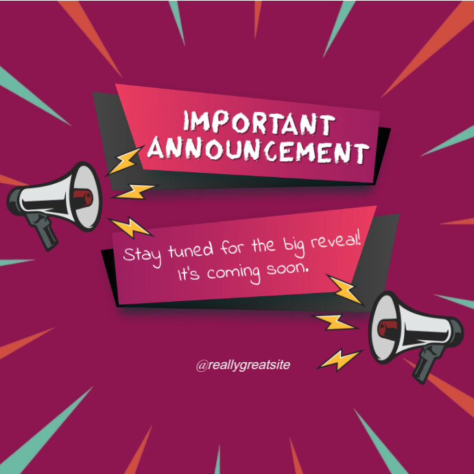 Important Announcement Template | PosterMyWall