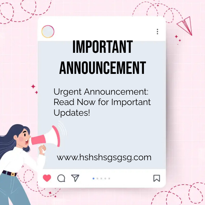 Copy of Important Announcement | PosterMyWall