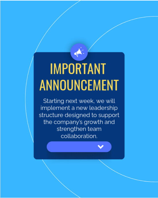 Copy of Important announcement | PosterMyWall