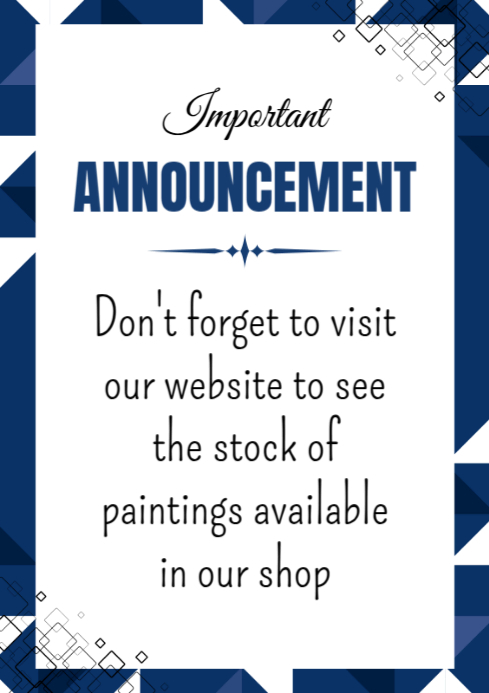 Important Announcement Template | PosterMyWall