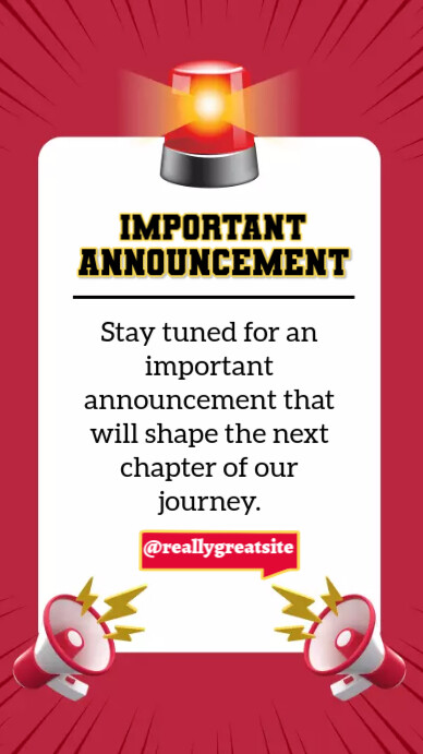 Important announcement Template | PosterMyWall