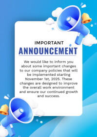 Announcement Template | PosterMyWall