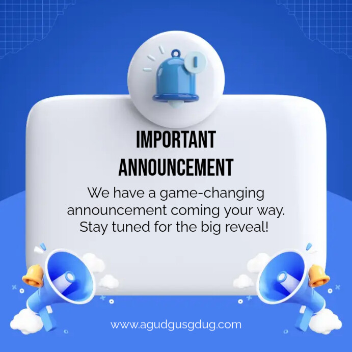Copy of Important Announcement | PosterMyWall