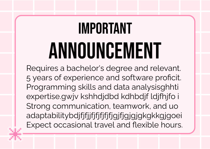 important announcement Template | PosterMyWall
