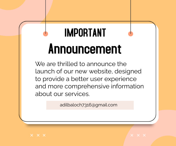 Important announcement Template | PosterMyWall