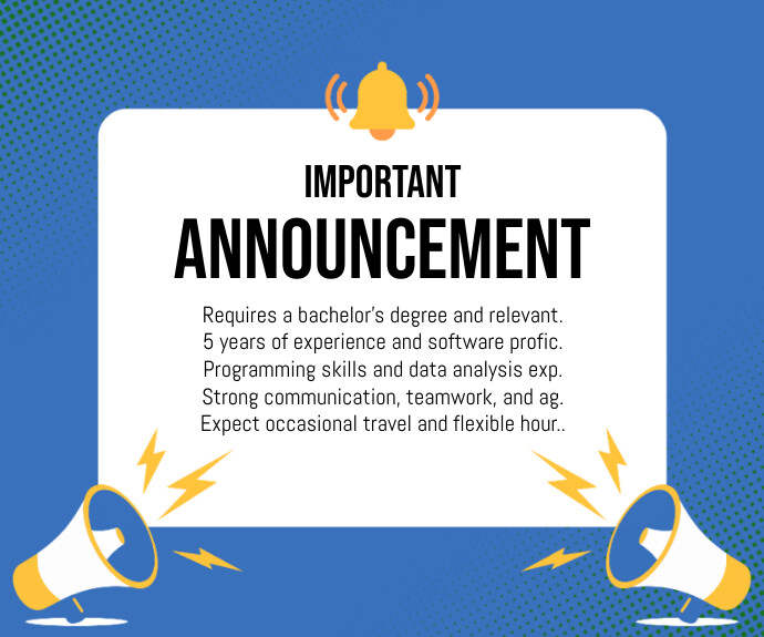 important announcement Templat | PosterMyWall