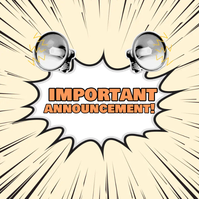 Important Announcement Template | PosterMyWall