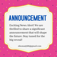 Important announcement Template | PosterMyWall