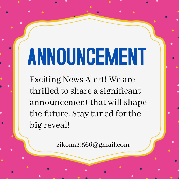 Important announcement Template | PosterMyWall