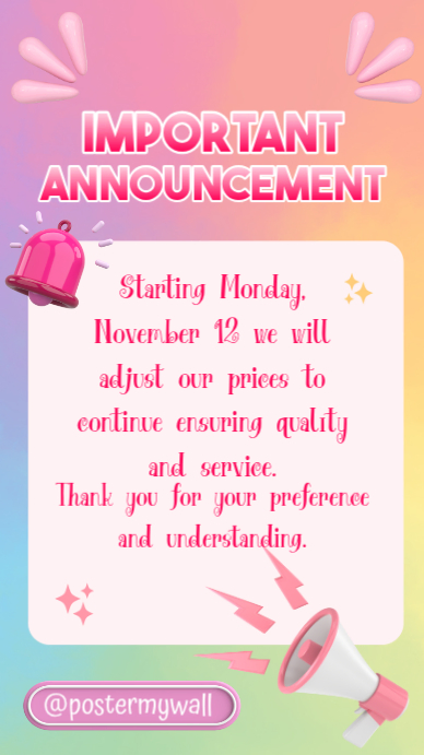 Important announcement Template | PosterMyWall