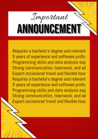Announcement template | PosterMyWall