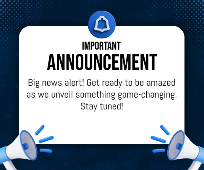 important announcement Template | PosterMyWall