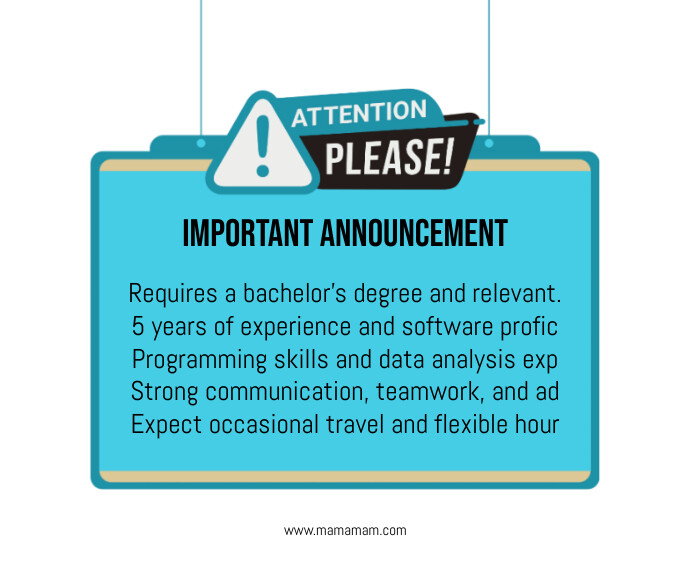 Plantilla de important announcement | PosterMyWall