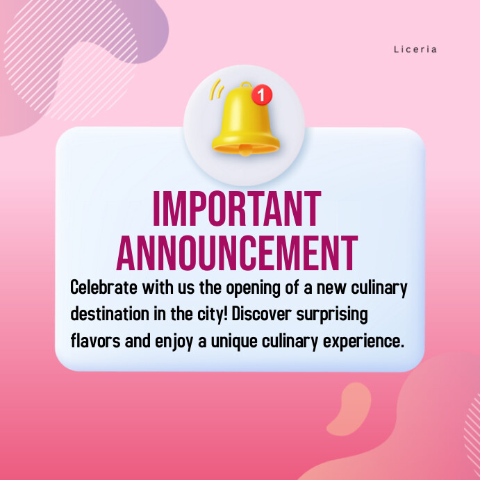 Copy of Important Announcement | PosterMyWall