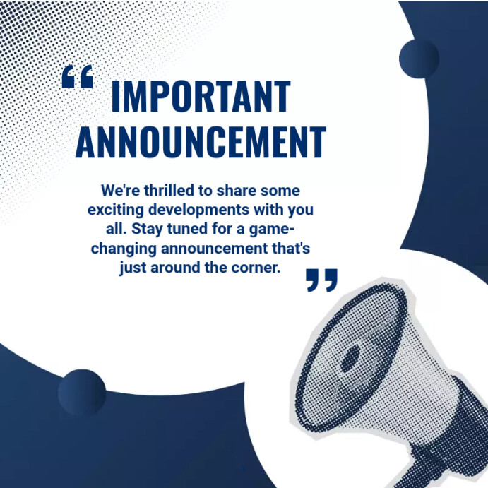 Important Announcement Template | PosterMyWall