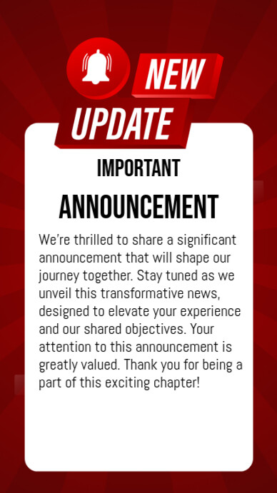 important announcement Template | PosterMyWall