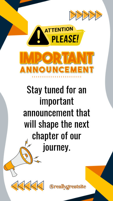 Important Announcement Template | PosterMyWall