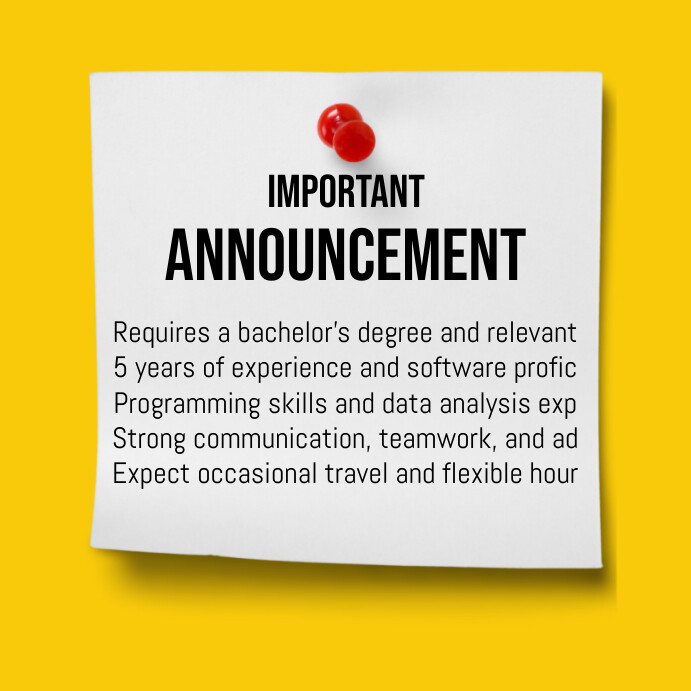 Copy of important announcement | PosterMyWall