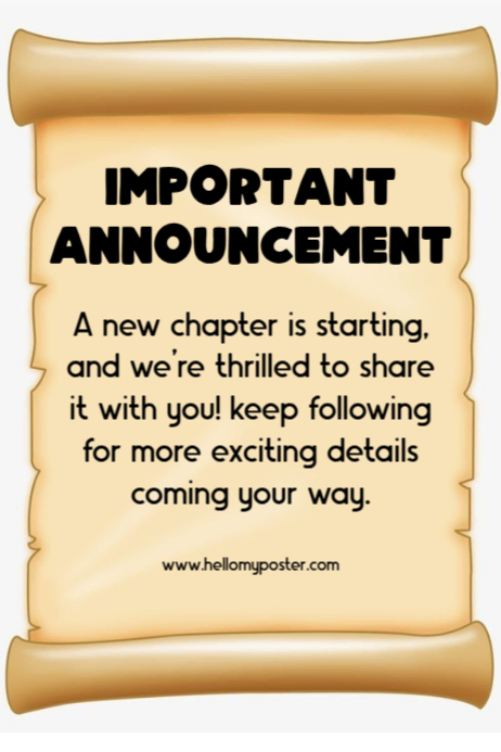 Important Announcement Template | PosterMyWall