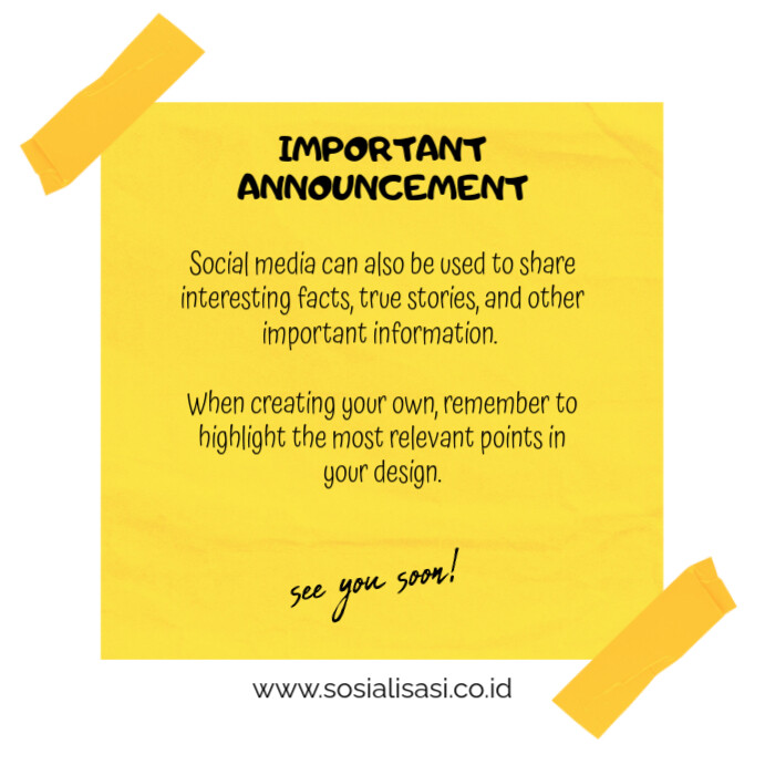 important announcement Template | PosterMyWall