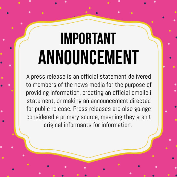 important announcement Template | PosterMyWall