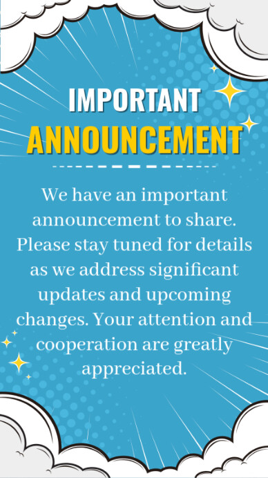 Important Announcement Template | PosterMyWall