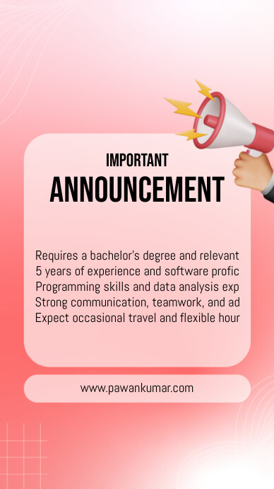 important announcement Templat | PosterMyWall