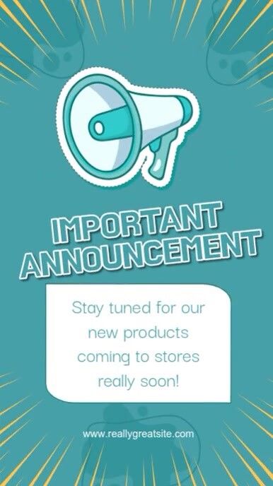 Important Announcement Template | PosterMyWall