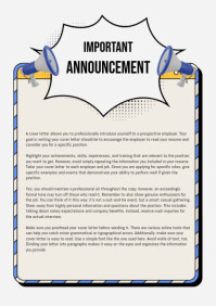 important announcement Template | PosterMyWall