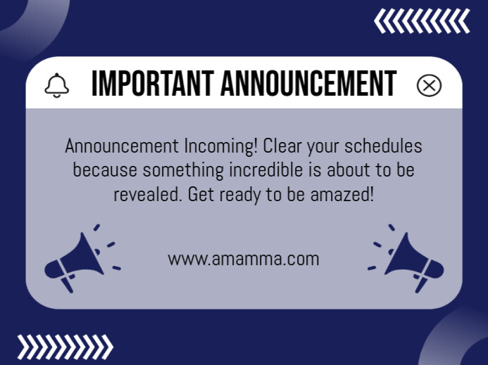 important announcement Template | PosterMyWall