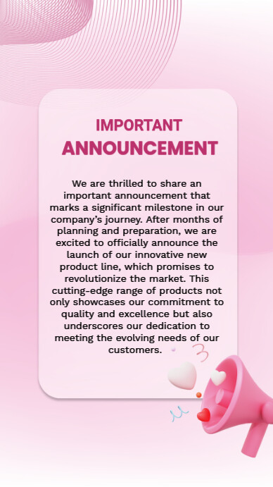 Important Announcement Template | PosterMyWall