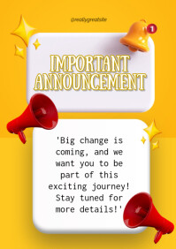 Announcement Template | PosterMyWall