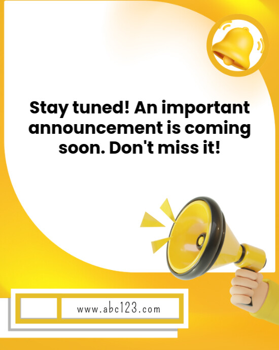 Important Announcement Template | PosterMyWall