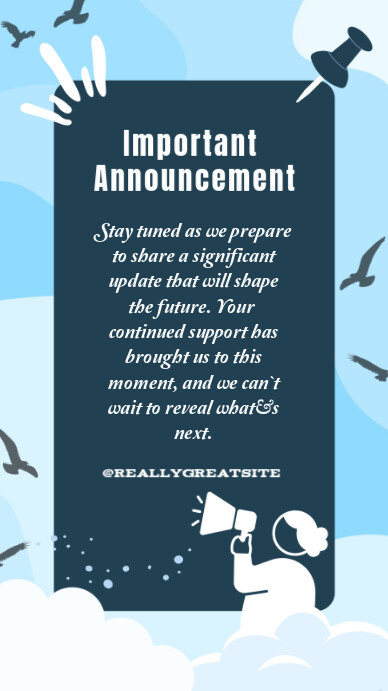 Important announcement Template | PosterMyWall