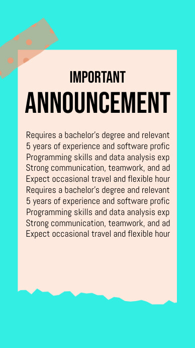 important announcement Templat | PosterMyWall