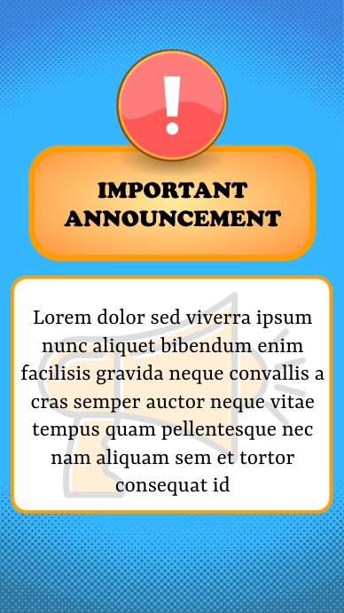 Copy of Important Announcement | PosterMyWall