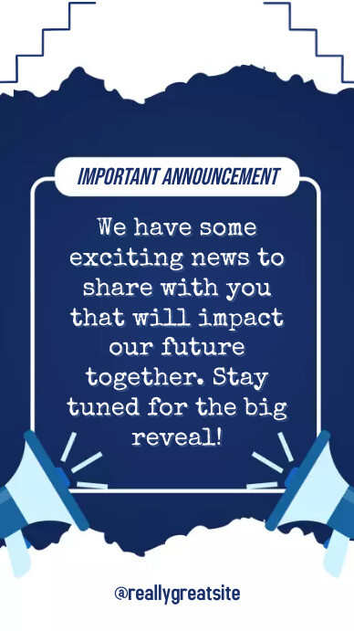 Important Announcement Template | PosterMyWall
