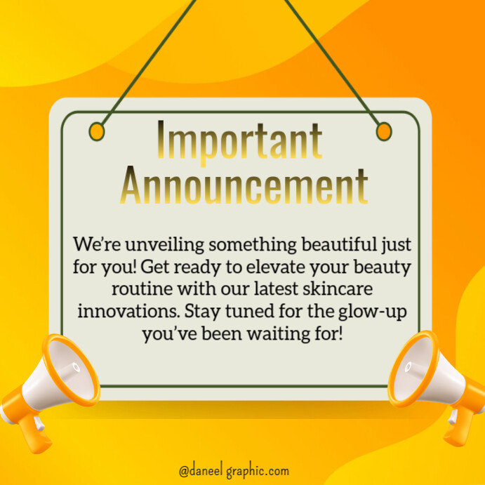 Important announcement Template | PosterMyWall
