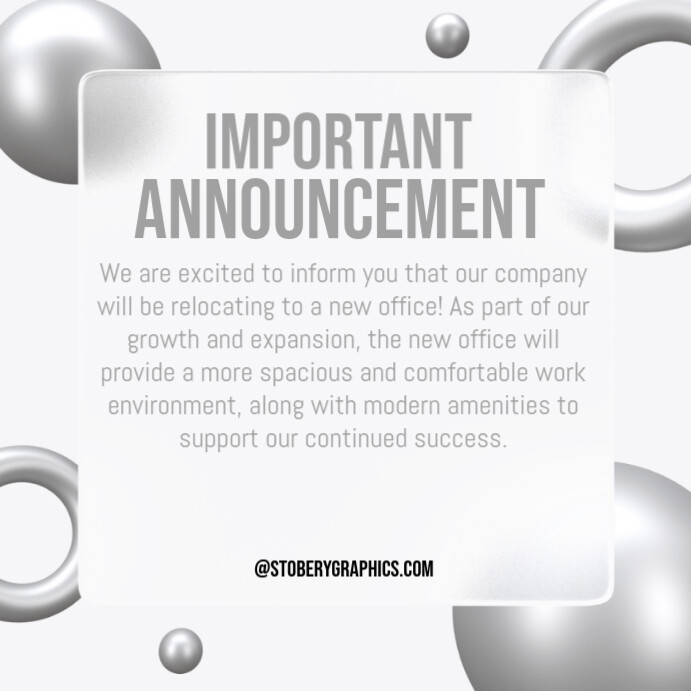 Important announcement Template | PosterMyWall