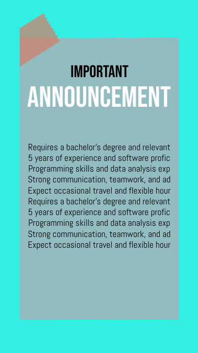 important announcement Templat | PosterMyWall